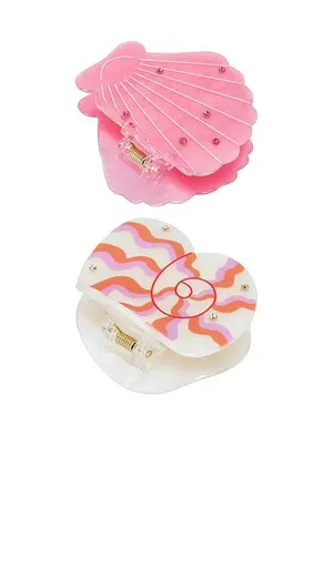 FRASIER STERLING Shell Beach Claw Clip Set