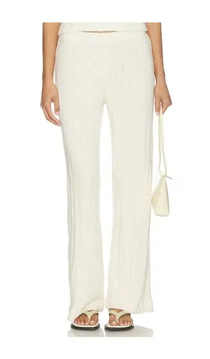 PERFECTWHITETEE Leilani Summer Mesh Pant - Ivory