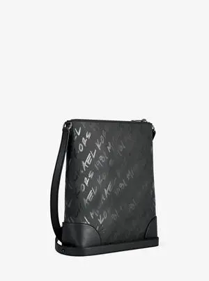 Michael Kors Prescott Small Logo Printed Nylon Crossbody Bag