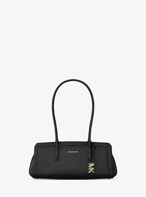Michael Kors Laila Small Leather Shoulder Bag - Black