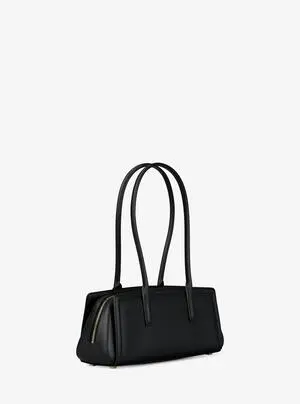 Michael Kors Laila Small Leather Shoulder Bag - Black