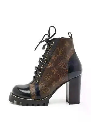 LOUIS VUITTON Star Trail Monogram Ankle Boots