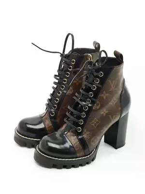 LOUIS VUITTON Star Trail Monogram Ankle Boots