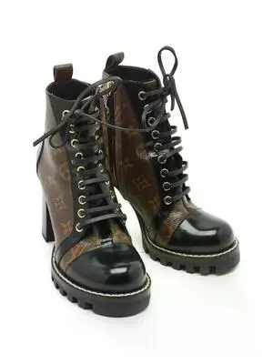 LOUIS VUITTON Star Trail Monogram Ankle Boots