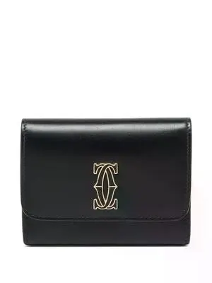 Cartier C De Leather Wallet - Black