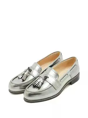 JIMMY CHOO Tassel Leather Loafers
