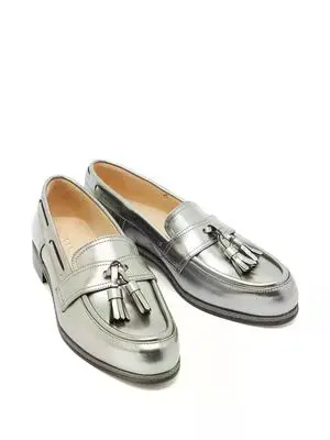 JIMMY CHOO Tassel Leather Loafers