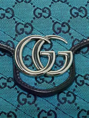 Gucci Gg Marmont Diagonal Quilt Wallet On Chain