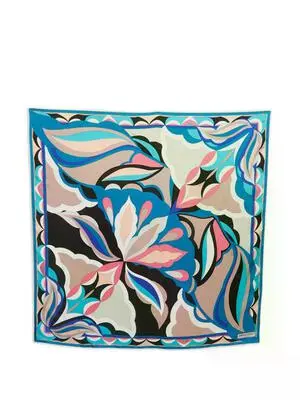 Emilio Pucci Iride Print Scarf - Blue