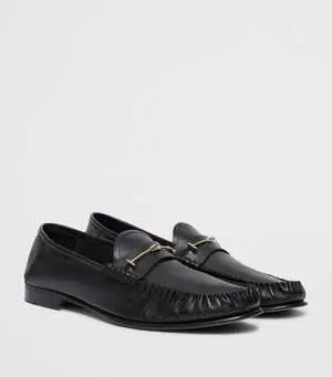 TOM FORD Goatskin T Penny Loafers