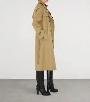 Burberry Long Gabardine Castleford Trench Coat