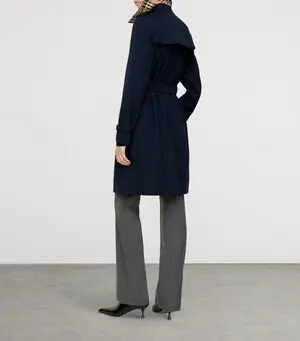 Burberry Kensington Heritage Trench Coat - Navy