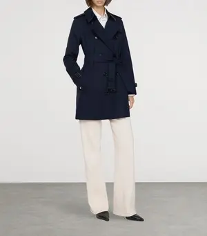 Burberry Kensington Heritage Trench Coat - Navy