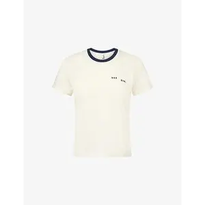 SIR. Crew-neck Short-sleeve Cotton T-shirt - Ecru
