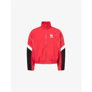 NAHMIAS Logo-embroidery Nylon Track Jacket - Red