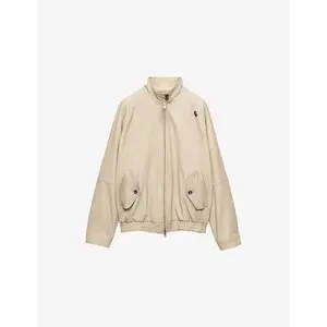 Prada Stand-collar Nappa Leather Blouson Jacket - Neutral