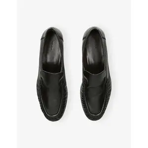 THE ROW Soft Moccasin Two Leather Loafers