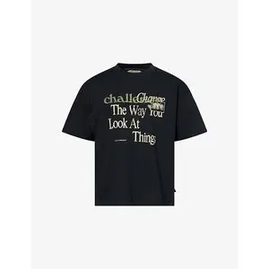 HONOR THE GIFT Challenge Logo-print Cotton T-shirt Xxl - Black