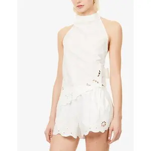 SIR. Klara Halter-neck Cotton Top