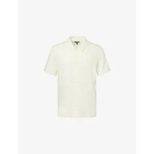 Paige Sultan Button-up Linen And Cotton-blend Shirt - Cliffside Fog