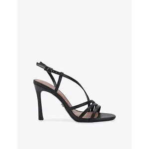 Carvela Paparazza Heeled Faux-leather Sandals - Black