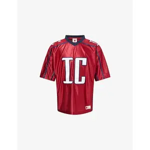 ICECREAM Embroide Oversize Jersey Football Shirt - Red