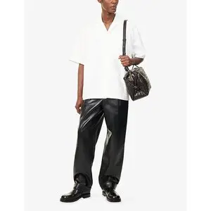 Bottega Veneta Compact Pyjama Short-sleeve Cotton Shirt