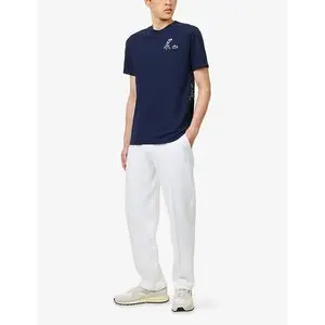 Lacoste Graphic-print Crew-neck Cotton T-shirt