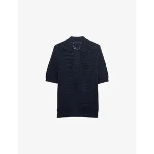 Prada Linen And Cotton Polo Shirt