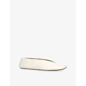 THE ROW Fay Flat Two Leather Ballet Flats