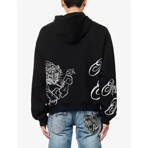 True Religion Graphic Print Cotton Hoody