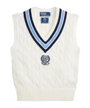 Polo Ralph Lauren Striped V-neck Sleeveless Sweater Vest
