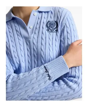 Polo Ralph Lauren Cable Embroidered Polo Sweater