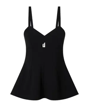 JIL SANDER Bustier Top - Black