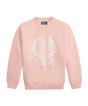 Polo Ralph Lauren Wimbledon Crest-embroidered Sweatshirt - Pink