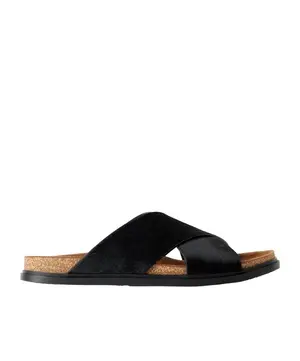 THE ROW Cross-strap Sandals - Black