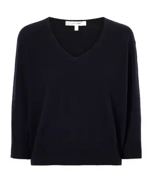 THE ROW V-neck Sweater - Navy