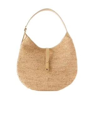 Polo Ralph Lauren Woven Shoulder Bag - Nude