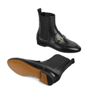 Gucci Jordaan Boots With Horsebit Detail
