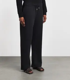 Harrods Cotton Jersey Wide-leg Sweatpants