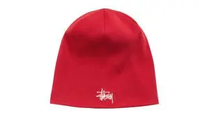 StÜssy Jersey Skullcap Beanie - Red