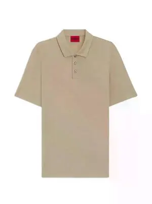 Hugo Logo-patch Polo Shirt - Neutrals