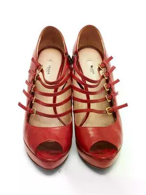 Prada Platform Strappy Pumps