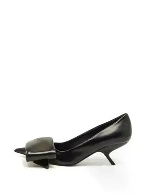 FERRAGAMO Erica Bow Pumps - Black