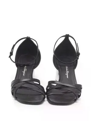 FERRAGAMO Leather Ankle Strap Sandals