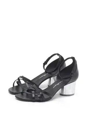 FERRAGAMO Leather Ankle Strap Sandals