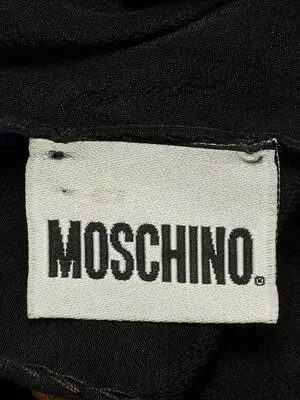 Moschino Embroidered Logo Scarf