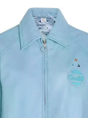 AN-Y1 Leather Zip-up Jacket - Blue