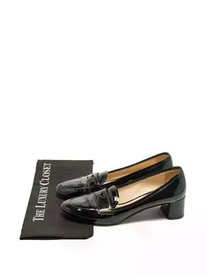 Prada Block Heel Loafer Pumps