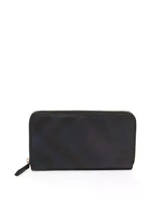 Burberry Check Zip-around Wallet